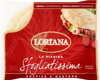 loriana piadina la sfogliatissima gr.350 - spesasicura – fare la spesa ...